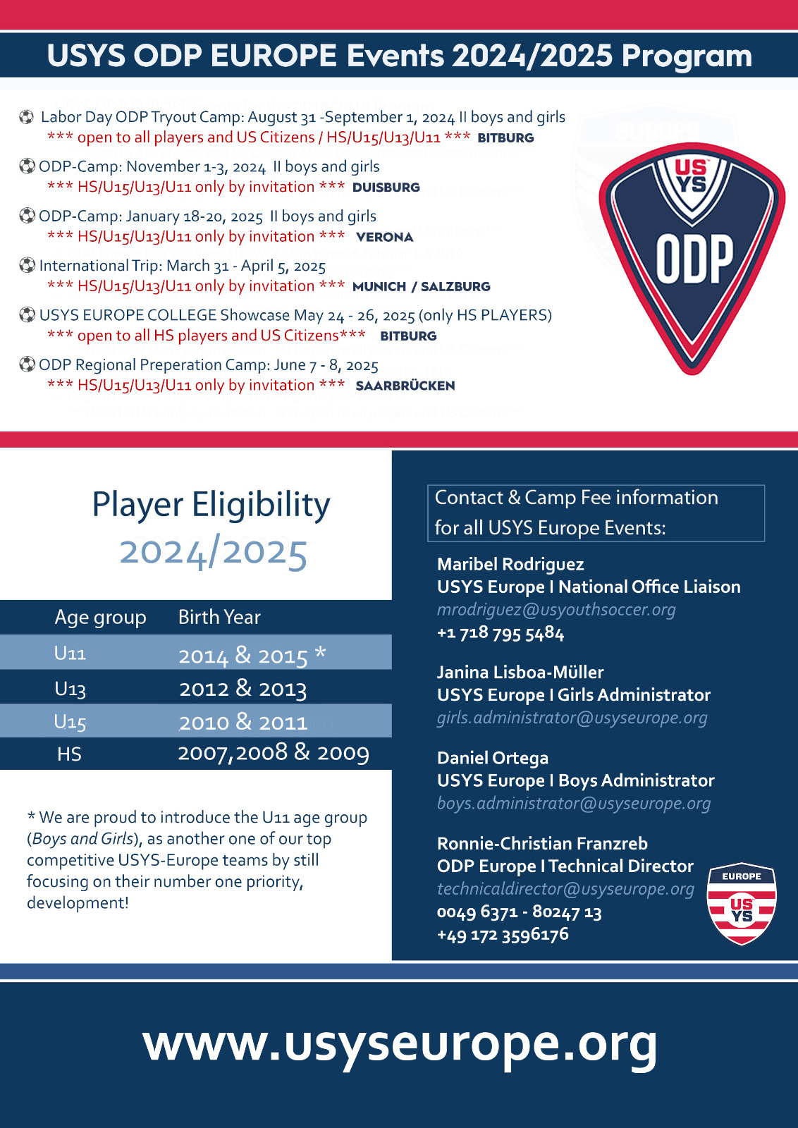 Upcoming Events – USYS Europe e.V.